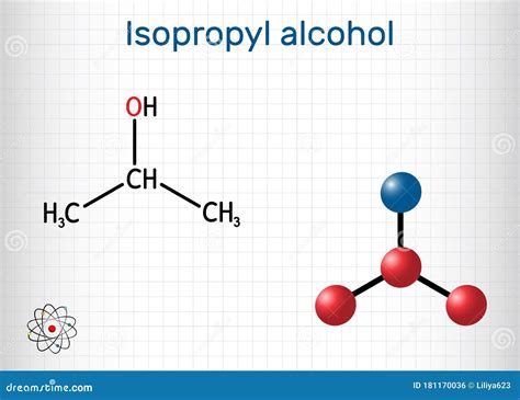 Isopropyl Alcohol 2 Propanol Isopropanol C3H8O Molecule It Is