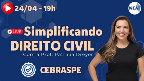 Simplificando A CEBRASPE Direito Civil Concurso TSE Unificado