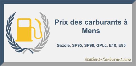 Prix des carburants à Mens