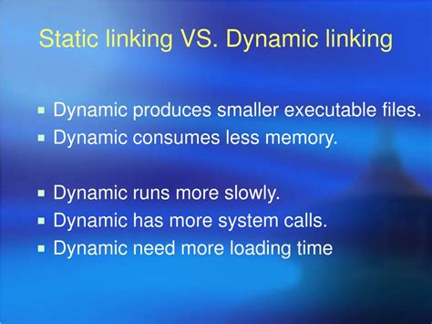 Ppt Static Linking Vs Dynamic Linking Powerpoint Presentation Free