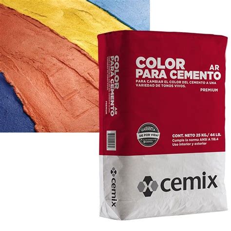 Color Para Cemento Ar Cemix Polvo Pigmentado Y Neutro