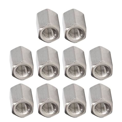 Cikonielf écrou d accouplement hexagonal en acier inoxydable 10 pièces