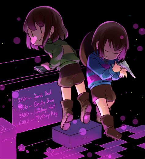Safebooru 2others Androgynous Black Background Blue Sweater Blush Stickers Bob Cut Boots Brown