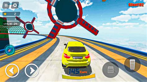 Ambulance Car Stunts Mega Ramp Stunt Car Games Impossible Car Tracks