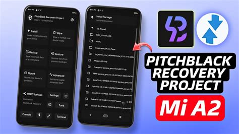 Install PitchBlack Recovery Project On Xiaomi Mi A2 TWRP Vs Orange