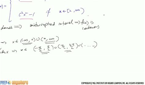 10 find c so that function is continuous everywhere youtube