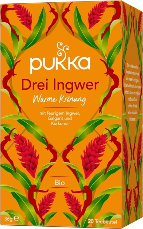 PUKKA Drei Ingwer Bio Kräutertee 20 Stk Ecco Verde Onlineshop