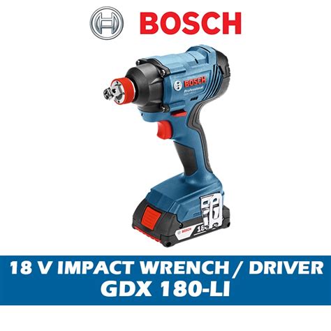 BOSCH GDX 180 Li CORDLESS IMPACT WRENCH Dk Tools Supplies Malaysia