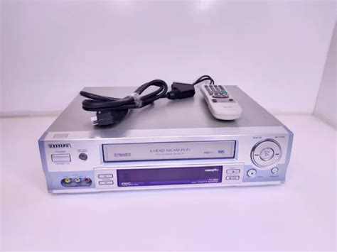 AIWA HV FX7800K SILVER 16W 6 Head Hi Fi Stereo VHS VCR Video Cassette