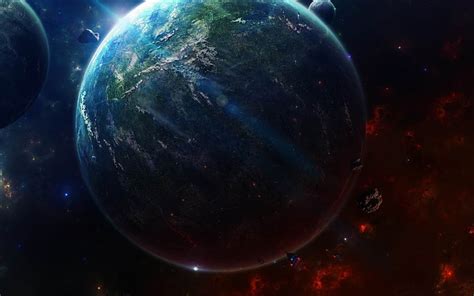 Earth From Space Universe HD Wallpaper Planet Earth Digital Wallpaper