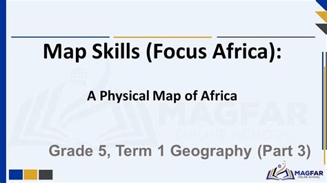 Grade Term Geography Part A Physical Map Of Africa Youtube