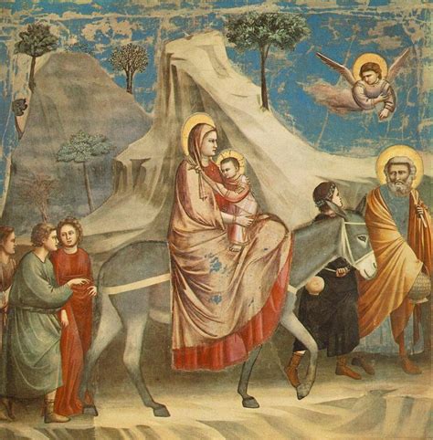 HISTORIA DEL ARTE temas imágenes y comentario GIOTTO La huida a