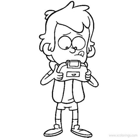 Gravity Falls Coloring Pages Bill Cipher With Fire Xcolorings