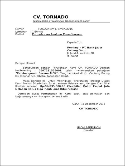 Contoh Format Surat Permohonan Sponsor Konstruksi Surat Permohonan
