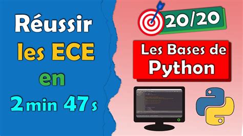 ECE Les Bases De Python YouTube