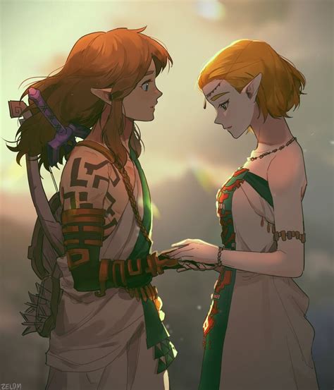 Link And Princess Zelda The Legend Of Zelda And 1 More Drawn By Zeldm