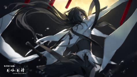 Swd3e2 Original Characters Fantasy Girl Long Hair Women With Swords