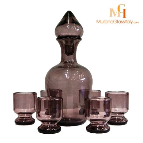 Murano Italian Hand Blown Glass Whiskey Decanter G3grouplimited