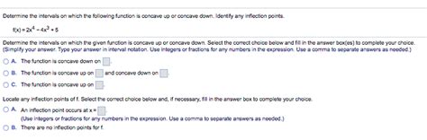 solved determine the intervals on which the following