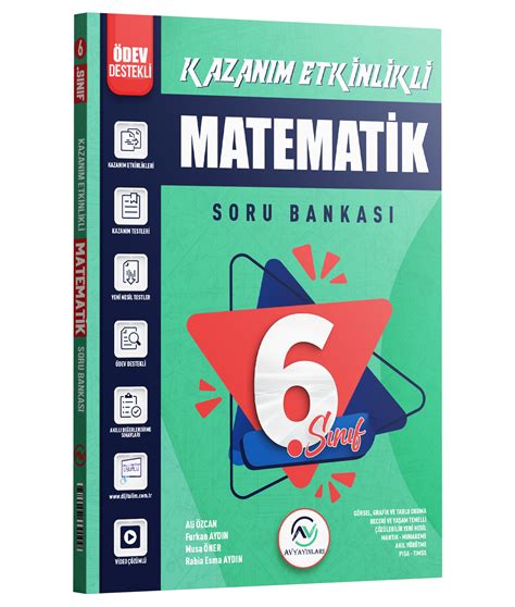 6 Sınıf Kazanım Etkinlikli Matematik Soru Bankası Av Yayınları