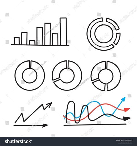 Hand Drawn Doodle Graph Chart Illustration Stock Vector Royalty Free