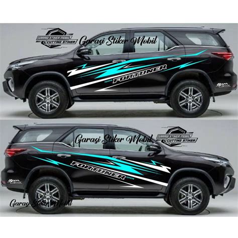 Stiker Sticker Mobil Toyota Fortuner Stiker List Body Samping Mobil