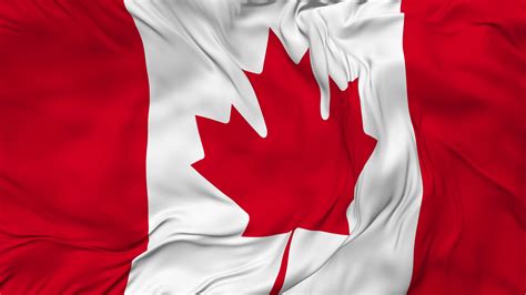 Canada Flag Seamless Looping Background Looped Bump Texture Cloth
