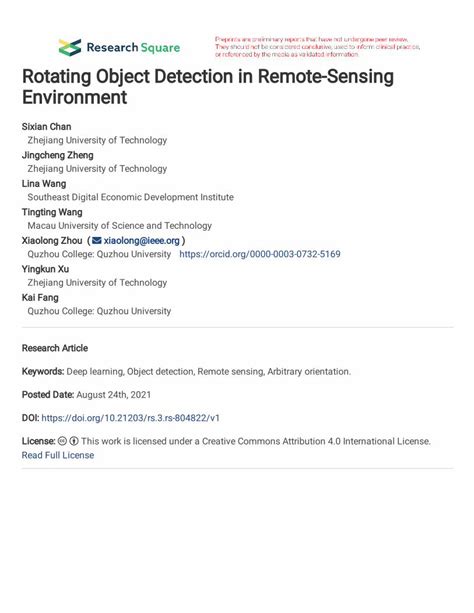 pdf rotating object detection in remote sensing environment pdfslide