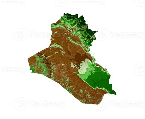 Iraq Topographic Map 3d Realistic Map Color 3d Illustration 33648508 Png