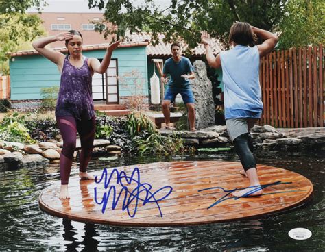 Tanner Buchanan Mary Mouser Signed Cobra Kai 11x14 Photo JSA