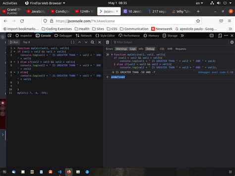 why undefined in javascript stack overflow