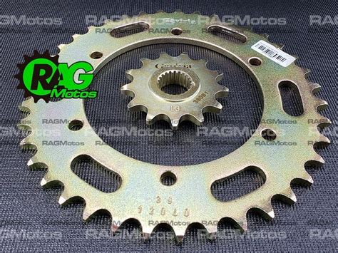 Xtz 250 Yamaha Kit Arrastre Gaviria Original Cadena Reforzada Dorada