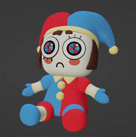 Archivo STL POMNI PLUSHIE Asombroso Circo Digital Plan De Impresora