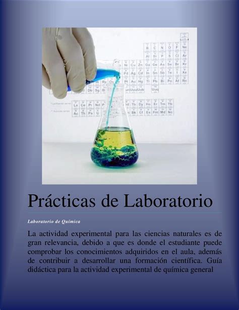 Practica Laboratorio de Química Bachillerato Química Enseñanza de