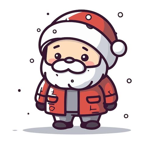 Premium Vector Santa Claus Cartoon Mascot Character Vector