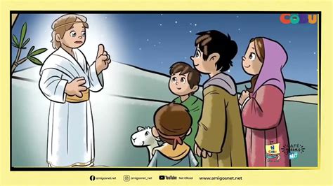Evangelio Lc 2 1 20 El nacimiento de Jesús ilustrado para niños YouTube