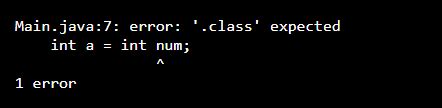 Discussed With Solution Class Expected Error In Java