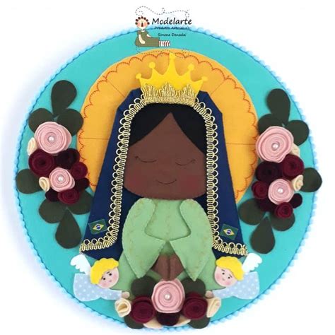 Enfeite De Porta Nossa Senhora Aparecida Enfeites De Porta