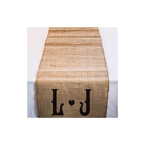 Chemin De Table Toile De Jute Personnalise