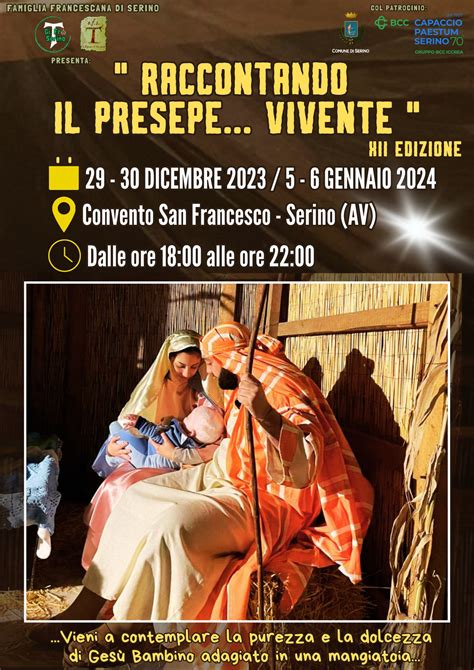 RACCONTANDO IL PRESEPE VIVENTE XII EDIZIONE CONVENTO SAN FRANCESCO