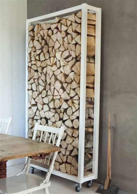 Range bûches intérieur 27 idées déco pour stocker votre bois