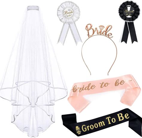 Jenich Er Jga Set Braut Sch Rpe Schleier Braut Buttons Tiara Stirnband