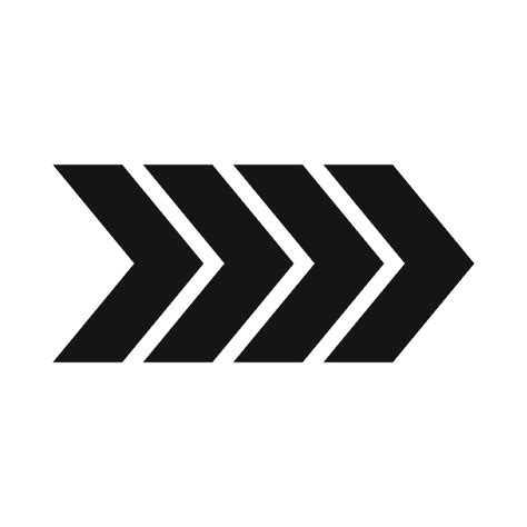 Icono De Flecha Rayada En Estilo Simple Aislado Sobre Fondo Blanco Haga