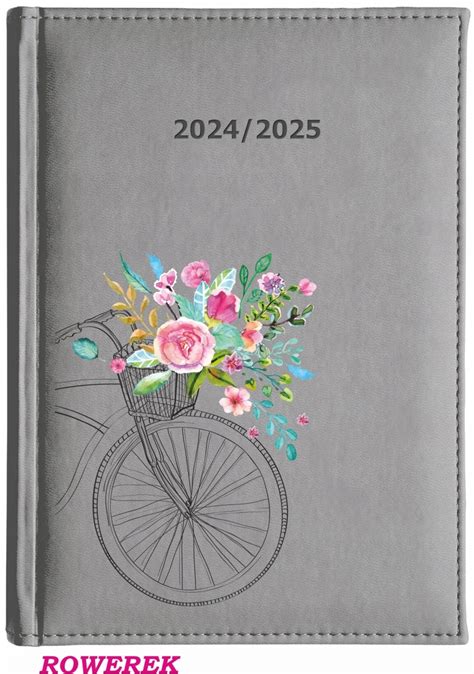 Kalendarz nauczyciela 2024 2025 A5 tygodniowy VIVELLA szara WZÓR DO