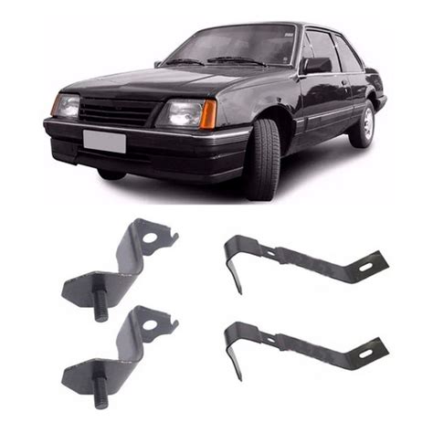 KIT SUPORTE CENTRAL LATERAL PARACHOQUE TRASEIRO MONZA 82 A 90