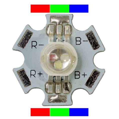 3W High Power RGB LED Six Pin