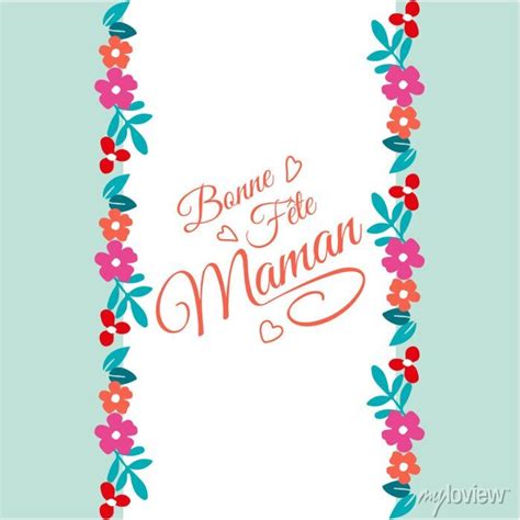 Fête des mères bonne fête maman posters for the wall posters spring