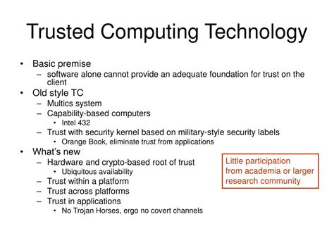 PPT Peer To Peer Access Control Architecture Using Trusted Computing