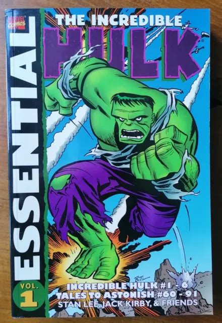 ESSENTIALS COMIC BOOK The Incredible Hulk From Marvel Comics Vol 1 EUR