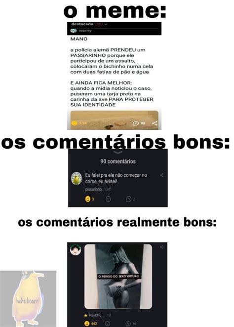 Meme MANO a polícia alemã PRENDEU um PASSARINHO porque ele participou
